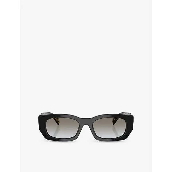 Prada Pillow-frame Acetate Sunglasses - Black