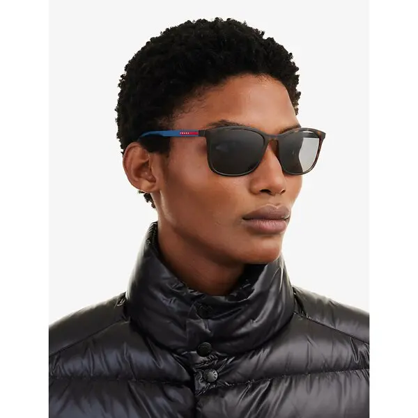 Prada Square Frame Havana Sunglasses