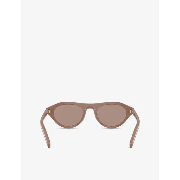 Prada Oval-frame Acetate Sunglasses