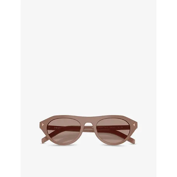 Prada Oval-frame Acetate Sunglasses