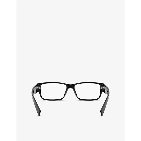 Prada B09v Acetate Rectangle Sunglasses - Black