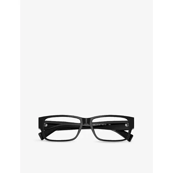 Prada B09v Acetate Rectangle Sunglasses - Black