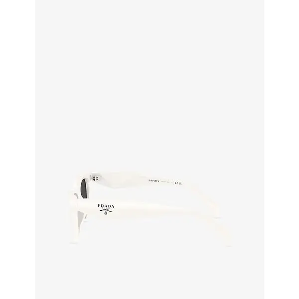 Prada Butterfly-frame Acetate Sunglasses - White