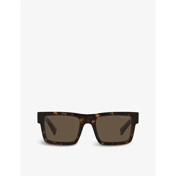 Prada Square-frame Acetate Sunglasses - Brown