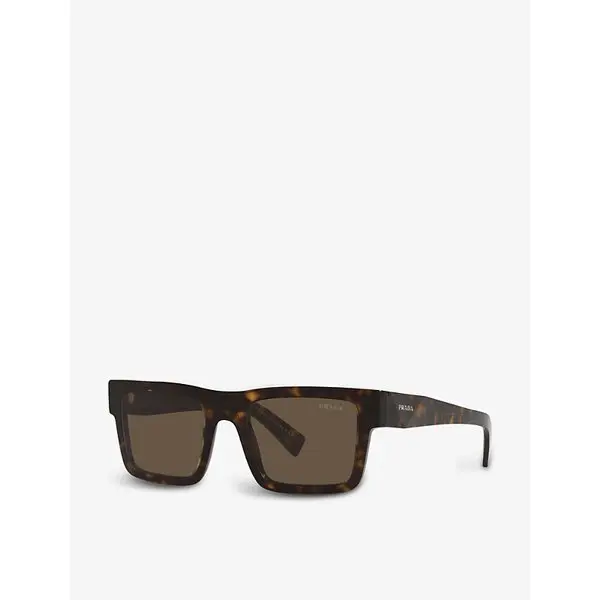 Prada Square-frame Acetate Sunglasses - Brown