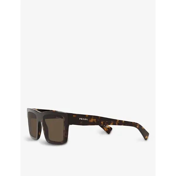 Prada Square-frame Acetate Sunglasses - Brown
