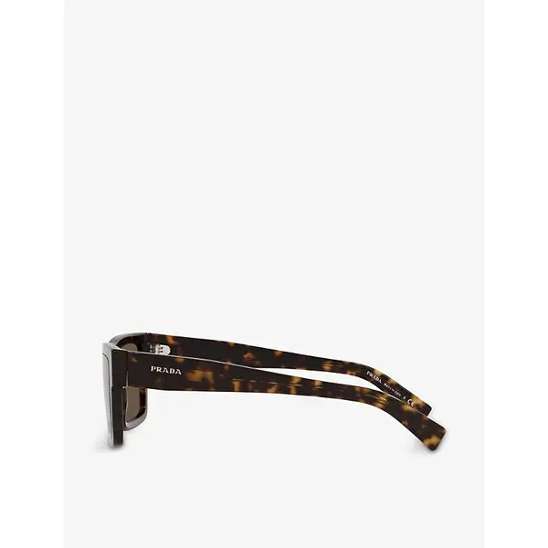 Prada Square-frame Acetate Sunglasses - Brown