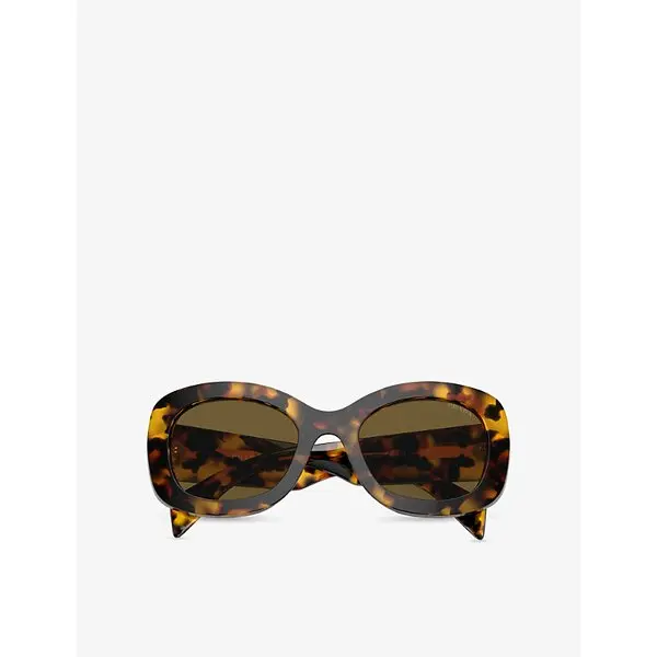 Prada Butterfly-frame Acetate Sunglasses - Yellow