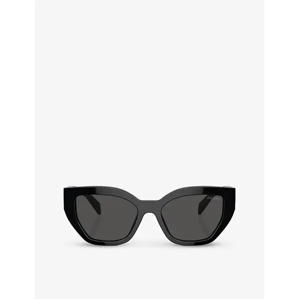 Prada Butterfly-frame Acetate Sunglasses - Black