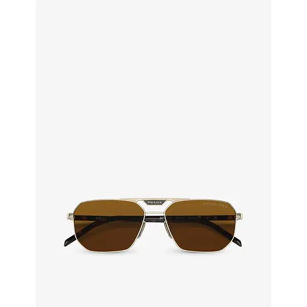 Prada Pr 58ys Rectangle-frame Sunglasses