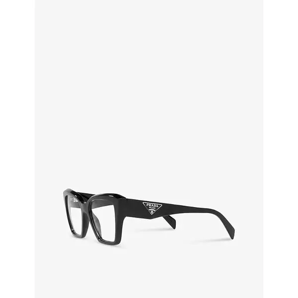 Prada Pr 09zv Square Optical Glasses - Black