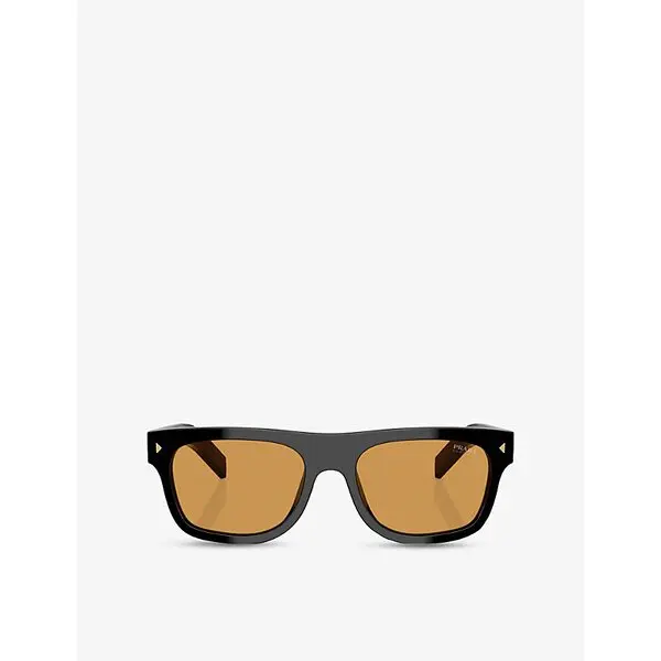 Prada Rectangle Frame Sunglasses - Black