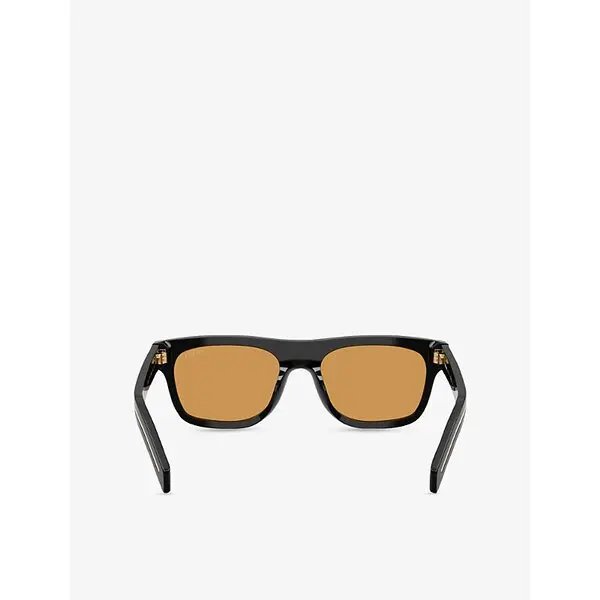 Prada Pillow-frame Acetate Sunglasses - Black