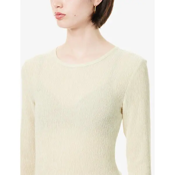 FRAME The Ditional Long-sleeve Mesh Top