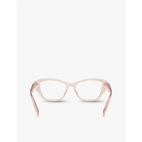 Prada Pr 19wv Cat-eye Acetate Glasses - Pink