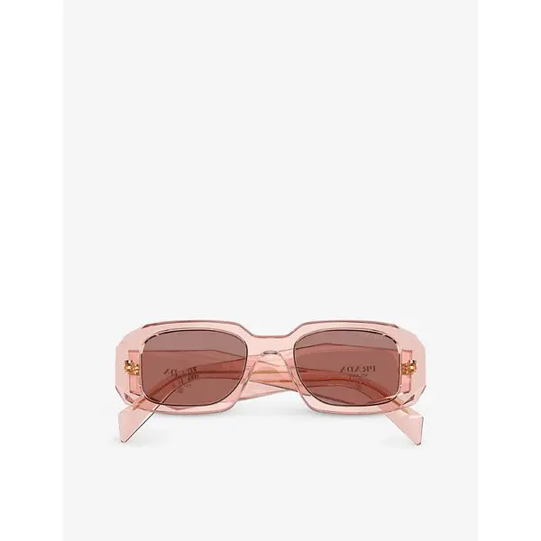 Prada Pr 17ws Rectangle Sunglasses - Pink