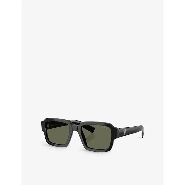 Prada Rectangle-frame Sunglasses - Black