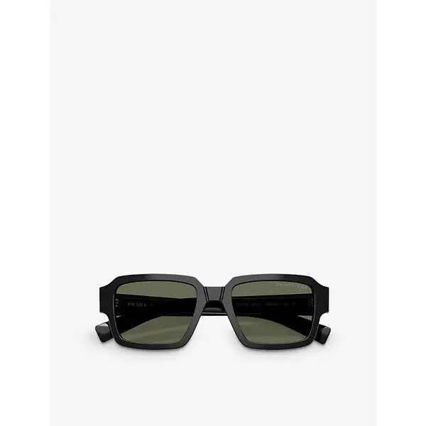 Prada Rectangle-frame Sunglasses - Black