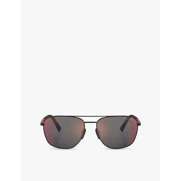 Prada Ps 54zs Pilot Sunglasses - Black