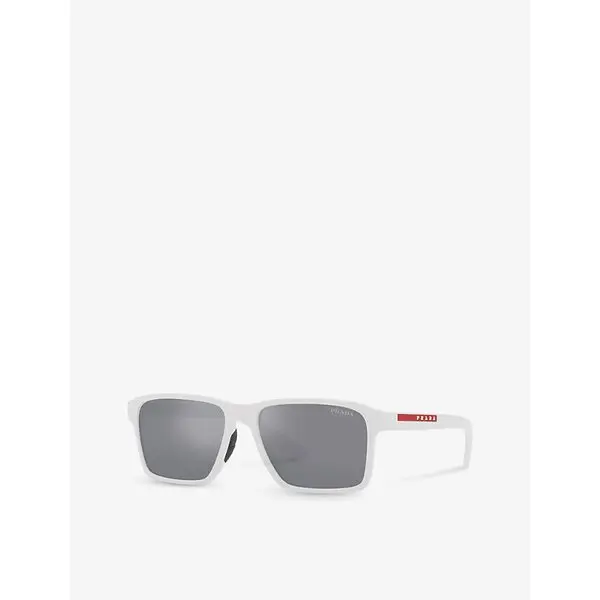 Prada Rectangle-frame Acetate Sunglasses