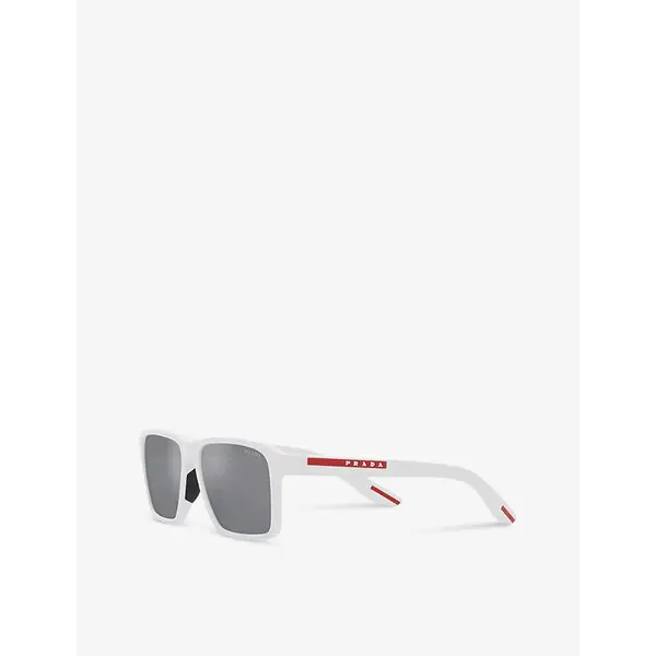 Prada Rectangle-frame Acetate Sunglasses