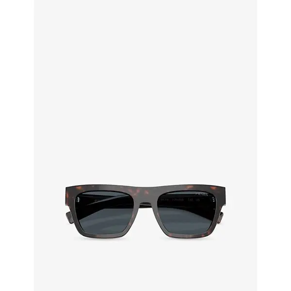 Prada Square-frame Acetate Sunglasses - Brown