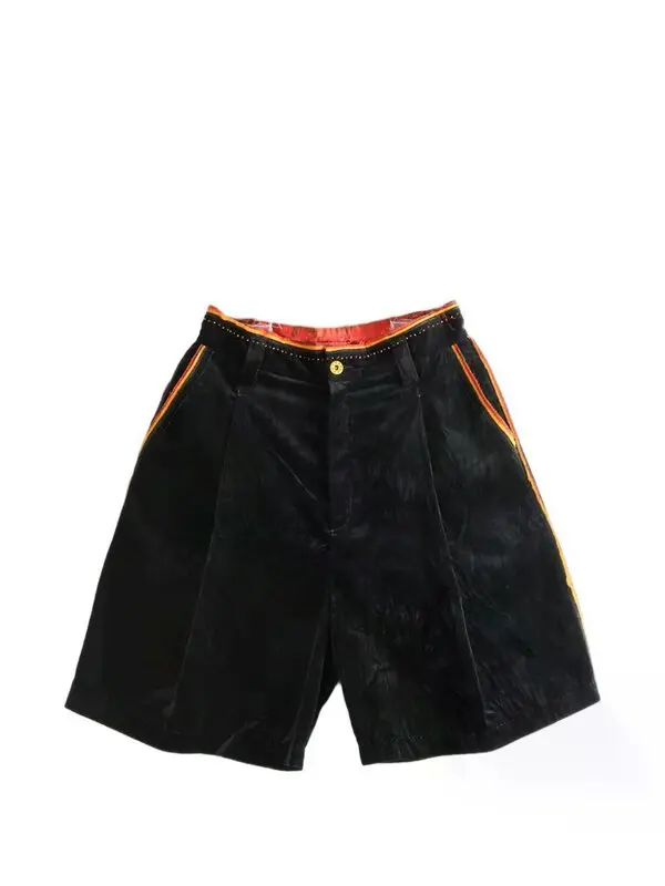 COMMUNS Velour Pleated Shorts