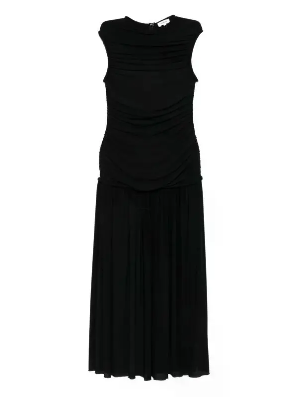 Sandro Ruched Jersey Maxi Dress