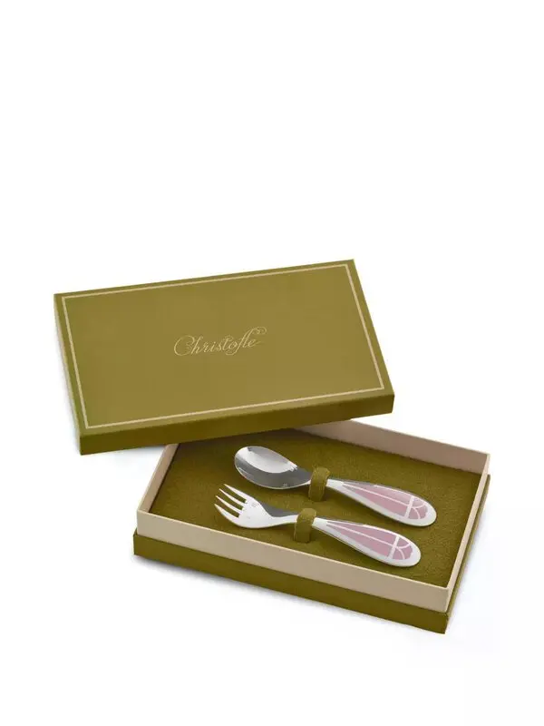 Christofle Talisman Baby Spoon And Fork Set - Silver