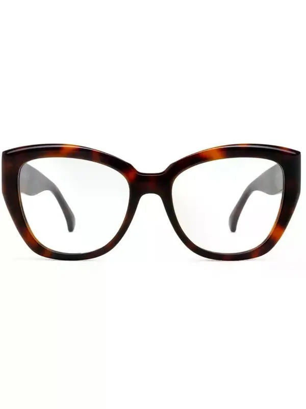 Max Mara Square-frame Glasses - Brown
