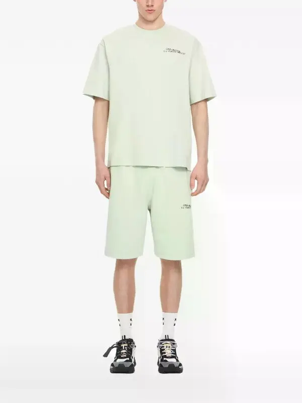 Off-White Arrow Round Neck T-shirt - Green