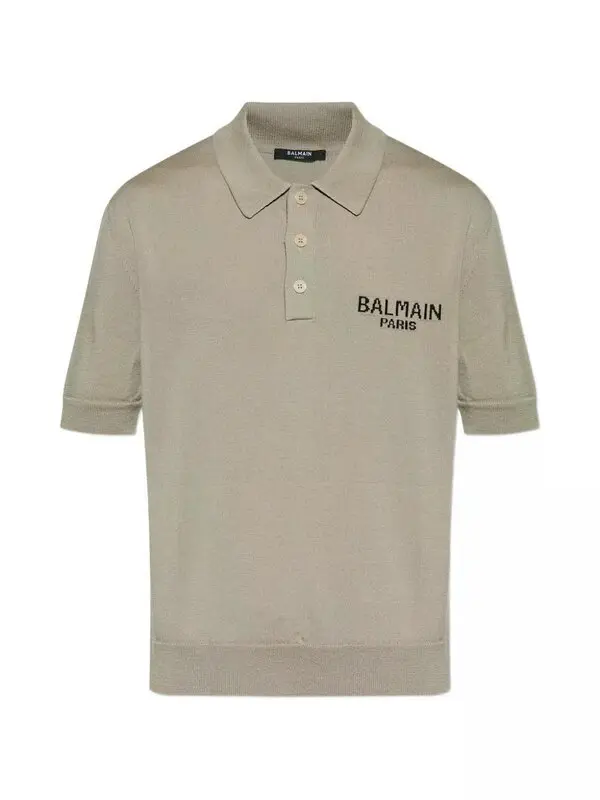 Balmain Logo-detail Polo Shirt - Neutrals