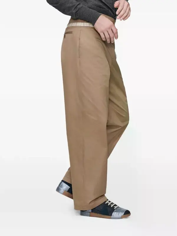 MAISON MARGIELA Checked Waistband Regular Trousers