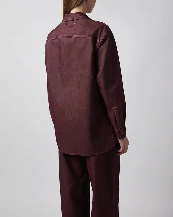 GOLDEN GOOSE Shirt Journey W's Patty Denim - Bordeaux
