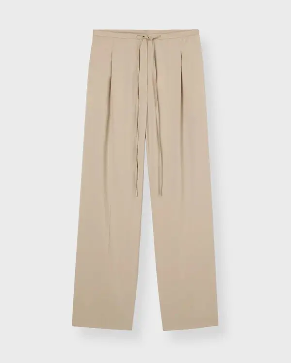 RÓHE Relaxed Drawstring Trousers - Beige