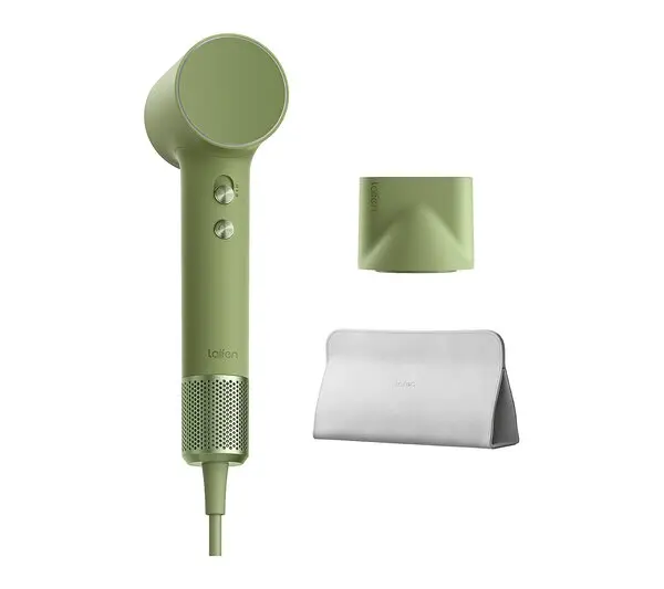 LAIFEN Mini Hair Dryer + 1 Nozzle + Bag - One-color