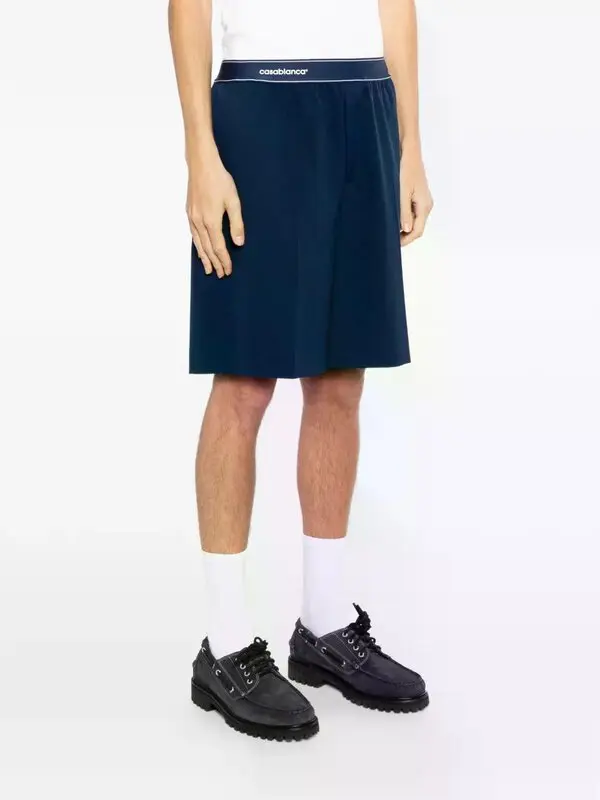 Casablanca Logo-waistband Shorts