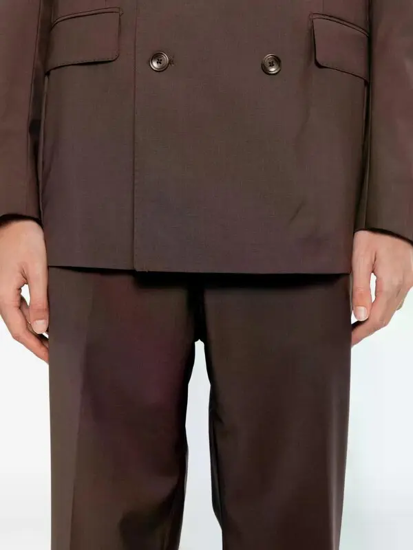 Tagliatore Wool Double-breasted Suit - Brown