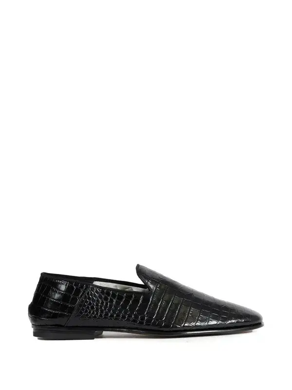 TOM FORD Printed Steven Loafers - Black