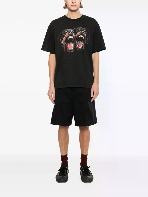 MELT Dog-print T-shirt - Black