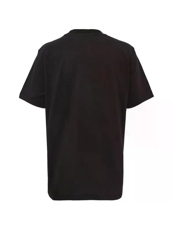 MSGM Floral Logo T-shirt - Black