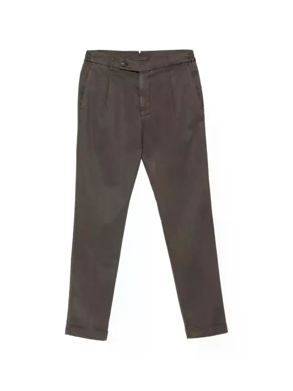 BERWICH Xretrolong Pleated Trousers - Brown