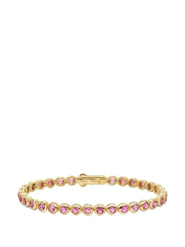 David Yurman Bezel Set Tennis Bracelet - Gold