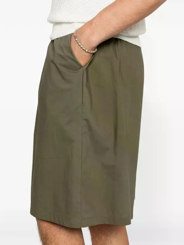 Imperial Elasticated Cotton Shorts - Green