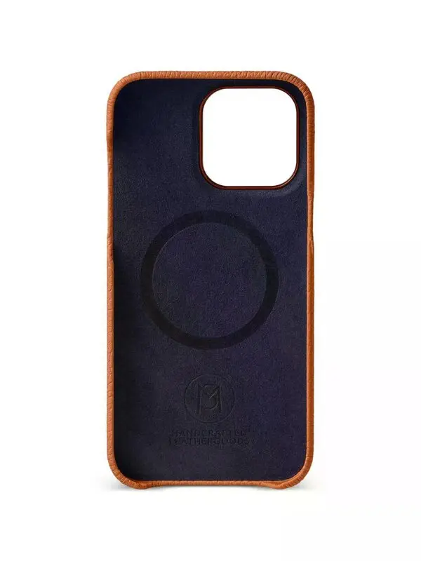 MAISON DE SABRE Iphone 15 Pro Max Leather Phone Case - Brown
