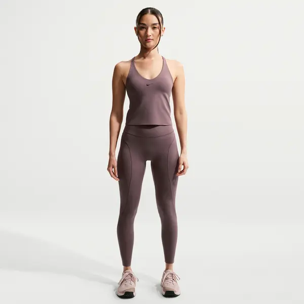 Nike Universa High-waisted 7/8 Leggings With No Front Seam - Purple
