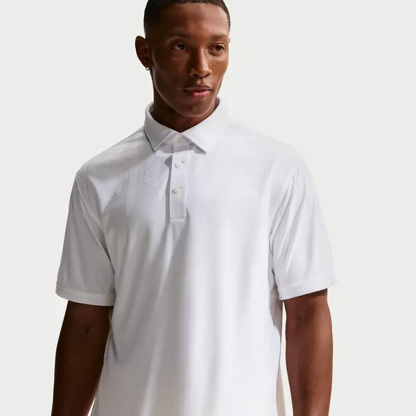 Nike Tailored Performance Dri-fit Golf Polo - White