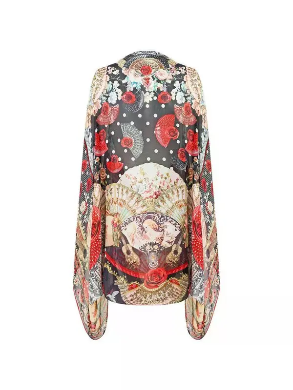 Camilla Floral-print Chiffon Shrug