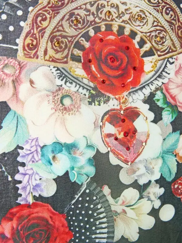 Camilla Floral-print Chiffon Shrug
