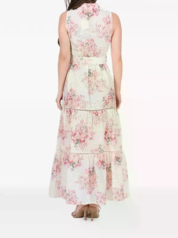 AMOSA Floral Broderie Dress
